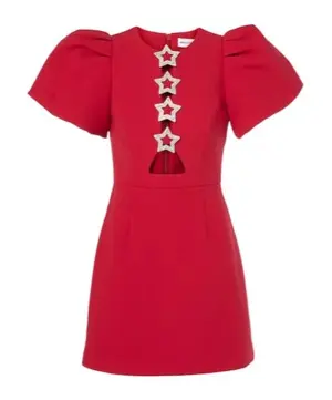 Rebecca Vallance Akari Puff-sleeve Minidress
