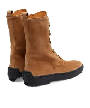 TOD'S Solid-color Suede Ankle Boots