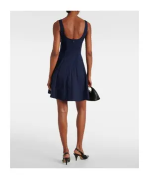 Staud Wells Cotton Poplin Minidress