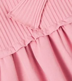 IL GUFO Gathered Cotton-blend Dress