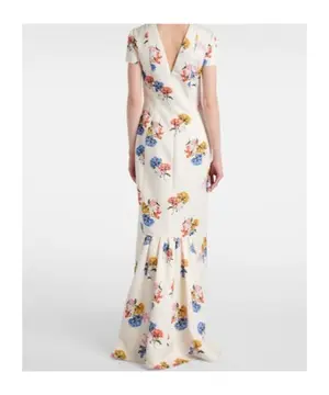 EMILIA WICKSTEAD Fosette Floral Maxi Dress - White