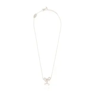VIVIENNE WESTWOOD Logo-engraved Bow Necklace