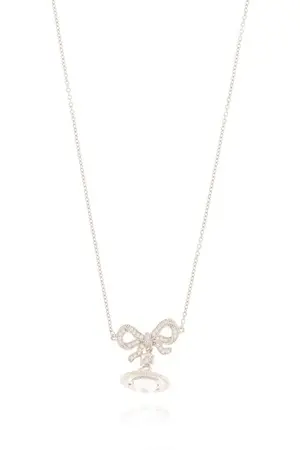 VIVIENNE WESTWOOD Logo-engraved Bow Necklace
