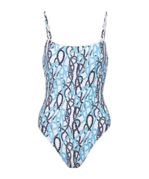 Melissa Odabash Maui Striped Swimsuit - Blue