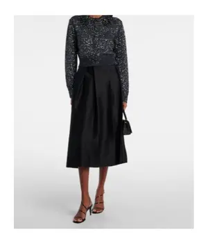 Erdem Embellished Cropped Alpaca-blend Cardigan