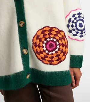 ALEMAIS Crochet Mohair And Wool-blend Cardigan