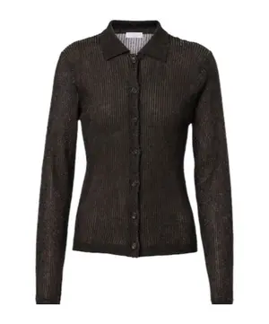 Brunello Cucinelli Silk And Wool Top - Black