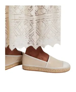 GIANVITO ROSSI Leather-trimmed Canvas Espadrilles