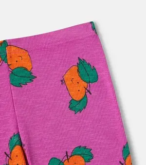 BOBO CHOSES Tangerine Cotton-blend Leggings