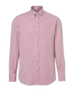 Brunello Cucinelli Striped Cotton Poplin Shirt