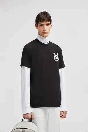 Moncler Logo Patch Crewneck T-shirt