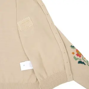 Max Mara Floral Intarsia Embroidered Cardigan