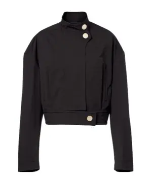 Sportmax Riviera Cotton Bomber Jacket - Black