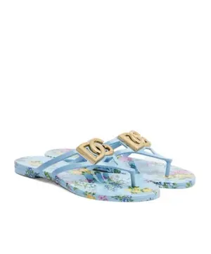 Dolce & Gabbana Floral Thong Sandals