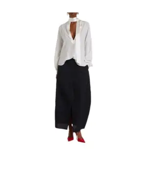 Amina Muaddi Satin Slingback Pumps