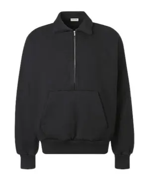 Fear Of God Half-zip Sweatshirt - Black