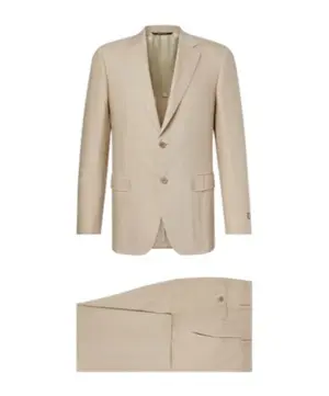 Canali Exquisite Suit Set - Nude
