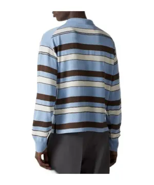 J.W.ANDERSON Striped Long-sleeve Polo