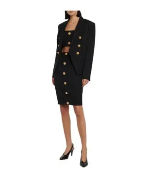Balmain Double-breasted Wool Blazer