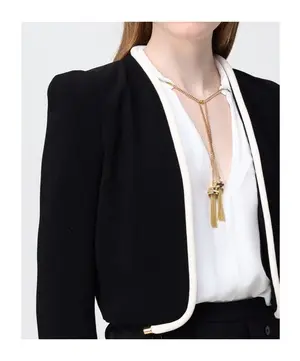 Elisabetta Franchi 3d Piping-detail Jacket