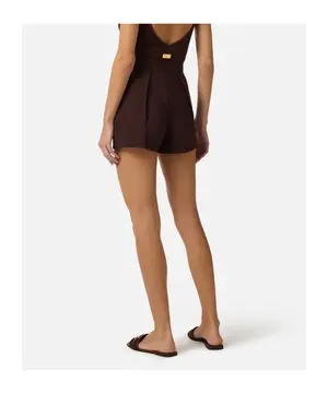 Elisabetta Franchi Darts Logo Shorts