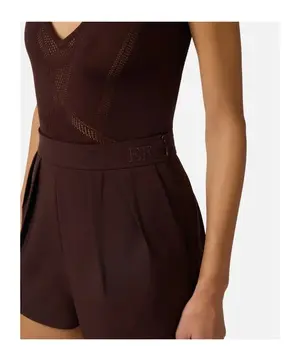 Elisabetta Franchi Darts Logo Shorts