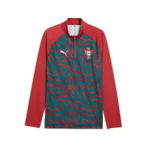 PUMA Portugal National Team Pre-match Quarter-zip Top By - Red