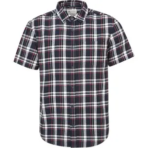 Mountain Warehouse Trace Flannel Short-sleeved Shirt - Blue