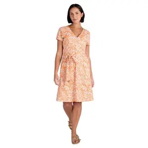 Mountain Warehouse Santorini Patterned Jersey Uv Protection Dress - Orange