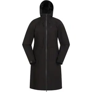Mountain Warehouse Hilltop Extra Long Waterproof Jacket - Black