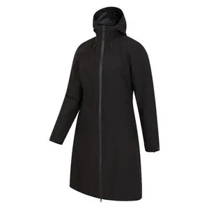 Mountain Warehouse Hilltop Extra Long Waterproof Jacket - Black