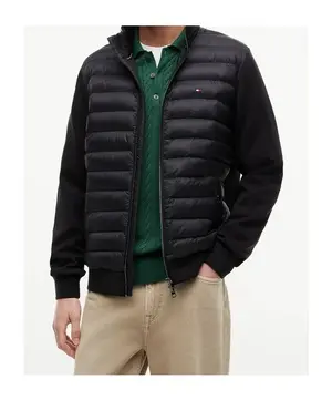 Tommy Hilfiger Quilted-panel Zip-up Jacket