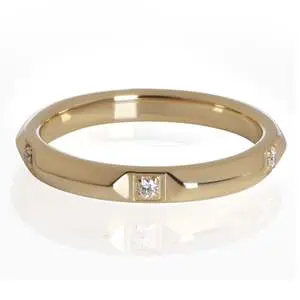 Tiffany & Co. Yellow Gold Diamond True Band