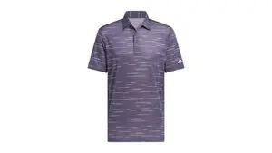 Adidas Ultimate365 Mesh Glimmer Print Polo Shirt - Preloved Violet