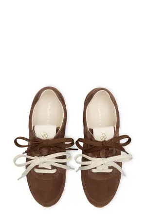 STUART WEITZMAN Bond Sport Leather Sneaker - Cigar