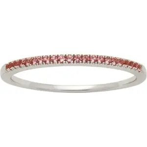 MADE BY MARY Birthstone Stacking Ring - October Silver