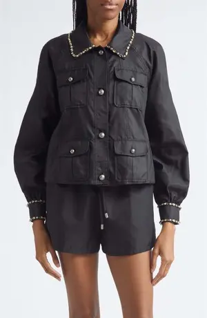 Cinq À Sept Adami Embellished Jacket - Black
