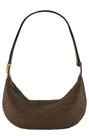 Vince Small Eris Woven Leather Hobo Bag - Date