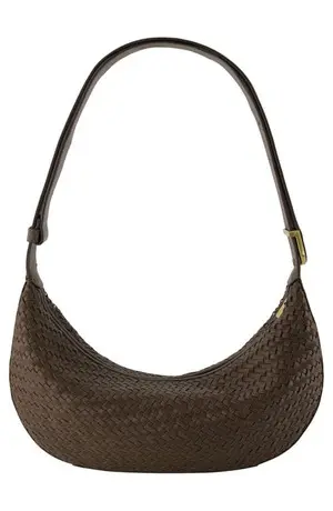 Vince Small Eris Woven Leather Hobo Bag