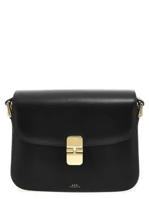A.p.c. Grace Leather Crossbody Bag - Black