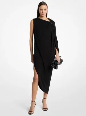 Michael Kors One-shoulder Matte Jersey Dress