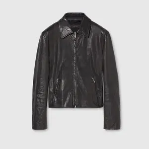 Gucci Washed Stretch Nappa Leather Jacket