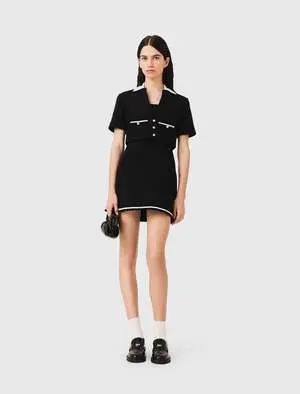 Maje 2-in-1 Tweed Dress