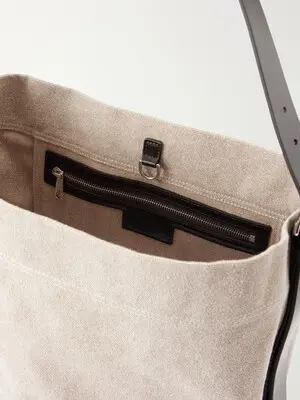 LEMAIRE Canvas Tote Bag With Leather Trim - Neutrals