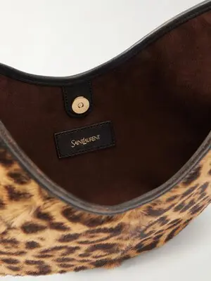 Saint Laurent Mombasa Leopard-print Pony Hair Shoulder Bag - Multi