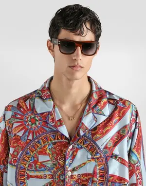 Dolce & Gabbana Carretto-print Silk Twill Shirt