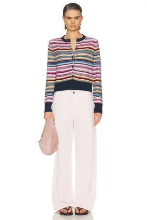 Suzie Kondi Kadira Cardigan In Navy,pink