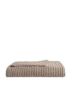 PARACHUTE Marled Cotton Throw - Adobe