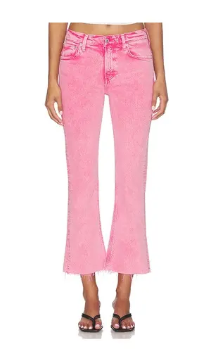 Citizens Of Humanity Goldie Kick Flare Ankle Jeans In Pink - Raspberry