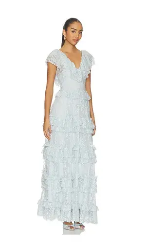Sea Sharleen Lace Vneck Dress In Blue